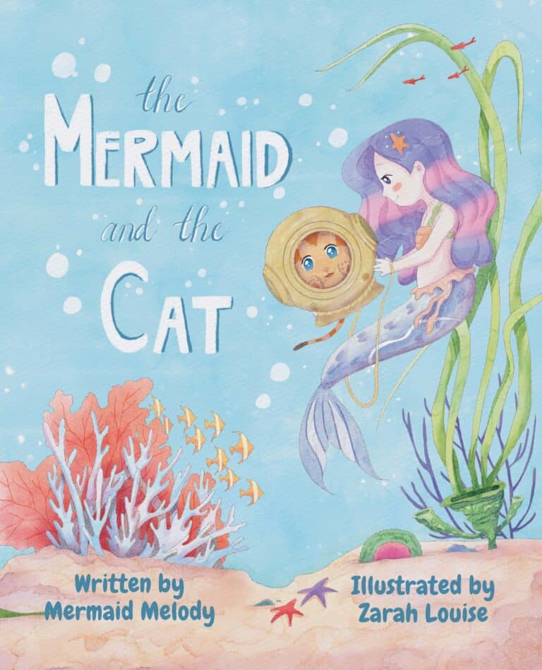 The Mermaid and the Cat - Hardcover Children's Picture Book - WA Mermaids